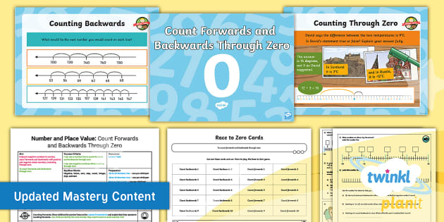 Y5 Count Forwards and Backwards Through Zero PlanIt Maths Lesson 1