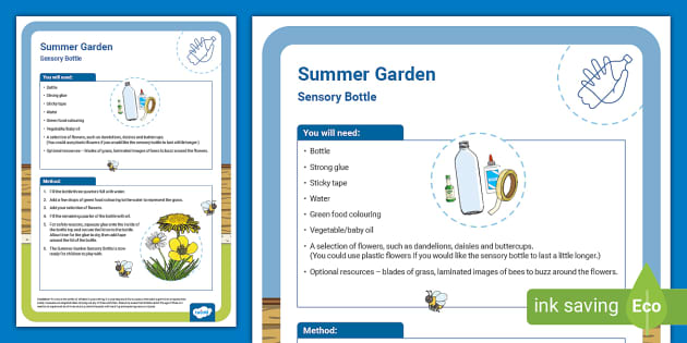 Summer Sensory Bottle Activity | EYLF Resources | Twinkl