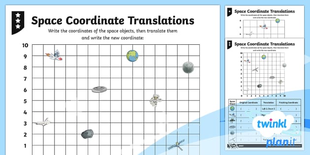 PlanIt Maths Y4 Position and Direction Space Coordinate Translations Home