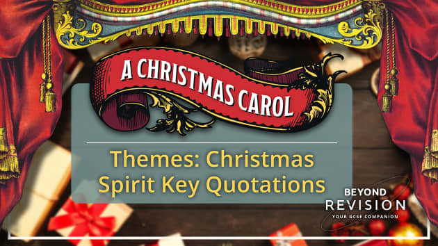 Christmas Spirit Theme Quotes | A Christmas Carol | Beyond