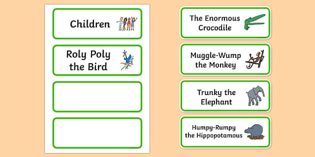 FREE! - Word Cards to Support Teaching on The Enormous Crocodile