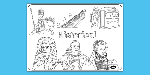 Historical Doodle Colouring Page (teacher made) - Twinkl