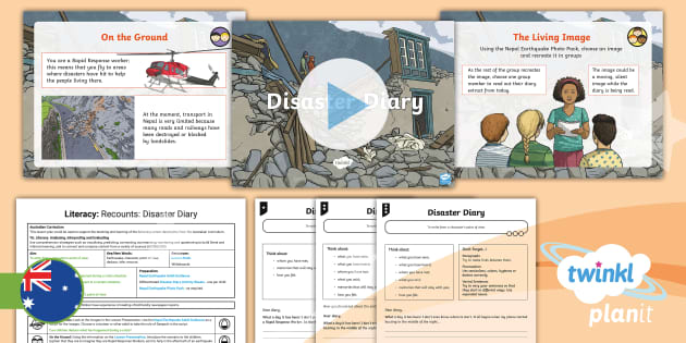 Year 6 Earthquakes and Volcanoes Recounts Lesson 1 - Twinkl
