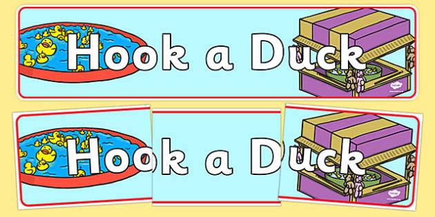 Hook a Duck Role Play Display Banner (teacher made)