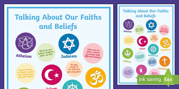 KS2 Talking About Our Faiths and Beliefs Poster
