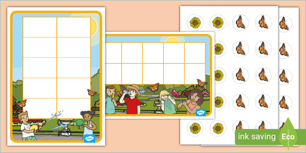 Summer Ten-Frame and Counters Resource Pack (teacher made) Summer Ten-Frame and Counters Resource Pack (teacher made)