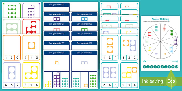 Number Shapes 0-10 Matching Peg Activity Pack - KS1 Maths
