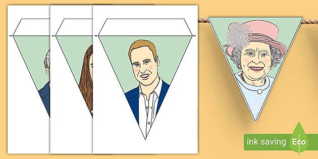 The Royal Family Display Bunting (teacher made) - Twinkl