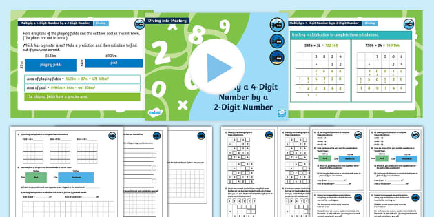 👉 Y5 DiM: Step 5 'Multiply a 4-Digit Number by a 2-Digit'.