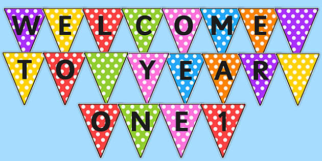 👉 Welcome to Year One Bunting (teacher made) - Twinkl