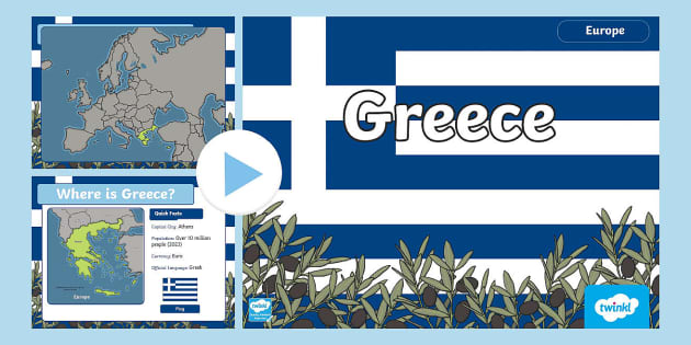 KS1 Greece PowerPoint - Geography (teacher made) - Twinkl