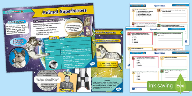 LKS2 Digging for Details: Animal Superheroes: Laika - Twinkl