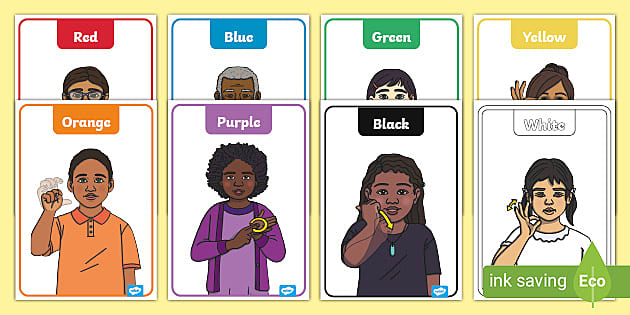 NZ Sign Language Colours | New Zealand Sign Langauge Week