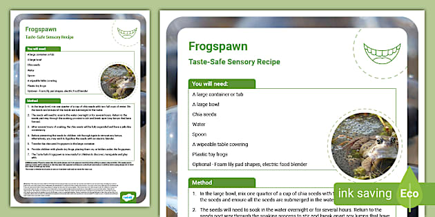 Frog Life Cycle | Taste-Safe Frogspawn Sensory Recipe