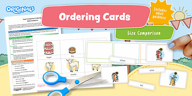 👉 Size Comparison Ordering Cards