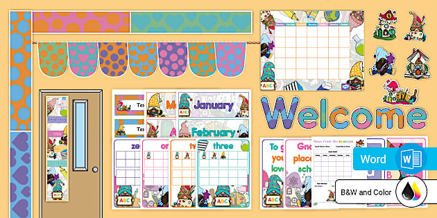School Gnomes Decor Pack (teacher made) - Twinkl