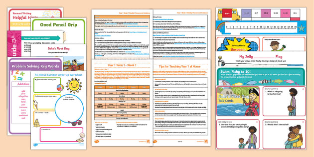 FREE! - Year 1 Term 1 Week 1 Remote Home Learning Pack