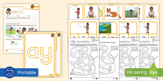 Grade 2 Phonics Pack ay (teacher made) - Twinkl