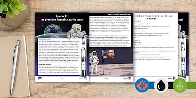 Differentiated Reading Apollo 11 French