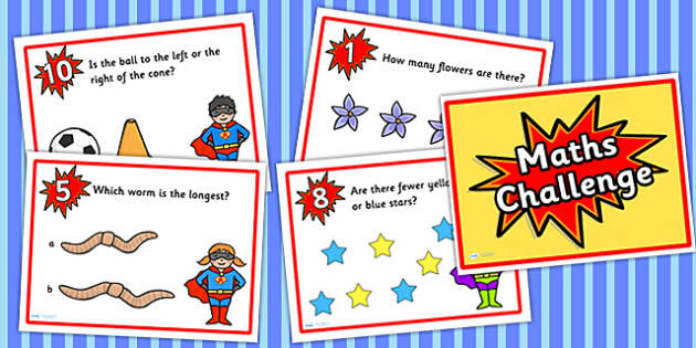 Reception Maths Challenge PowerPoint (teacher made) - Twinkl