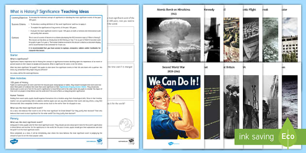 History Lesson Pack What Is History Teaching Twinkl