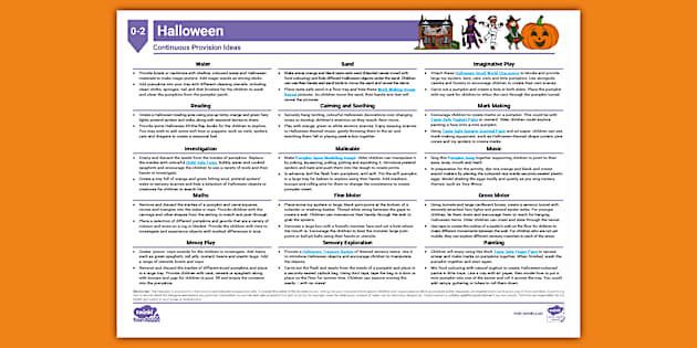 Early Years Halloween Activities for Activities for Ages 0-1