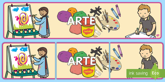 Centru de interes: Arte Banner (teacher made) - Twinkl