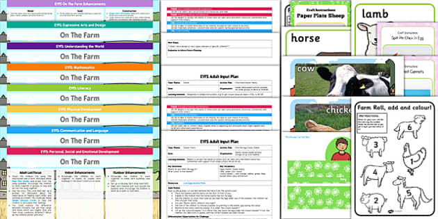 Farm Planning Pack | EYFS Medium-Term Planning: Animals