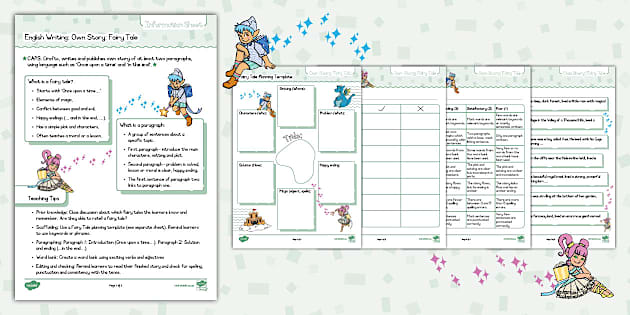 English Term 4 Writing Own Story (Fairy Tale) - Worksheet