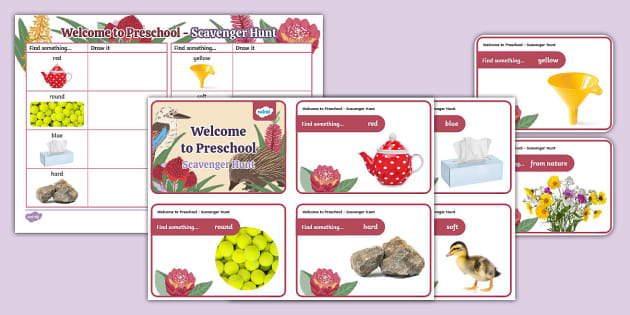 Welcome to Preschool - Scavenger Hunt (Hecho por educadores)