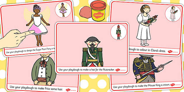 The Nutcracker Modelling Dough Mats (teacher made) - Twinkl