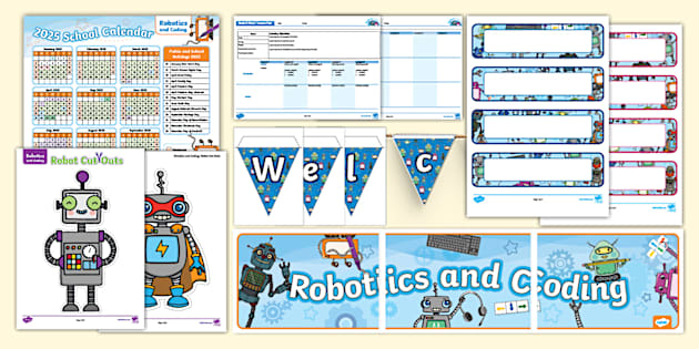 Robotics and Coding: Classroom Decor (Hecho por educadores) Robotics and Coding: Classroom Decor (Hecho por educadores)