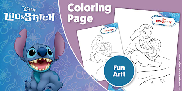 lilo and stitch coloring pages 2025