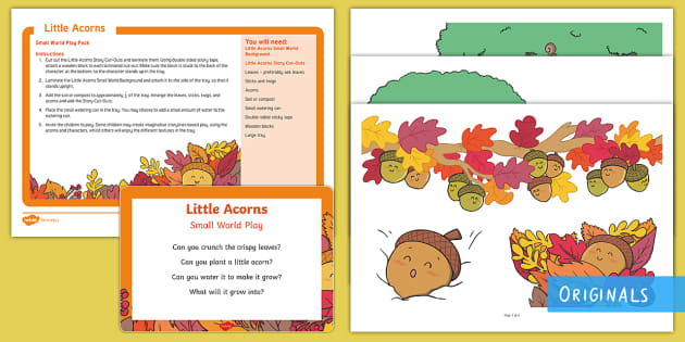 Little Acorns Small World Play Idea and Printable Resources