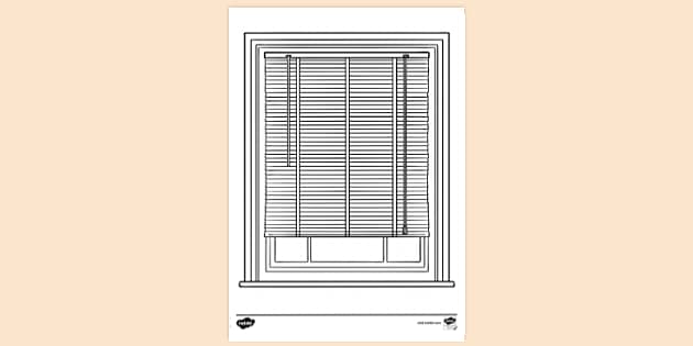 FREE! - Venetian Blinds Colouring Sheet | Colouring Sheets