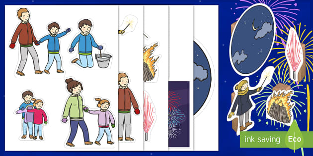 Bonfire Night Small World Characters (teacher made)