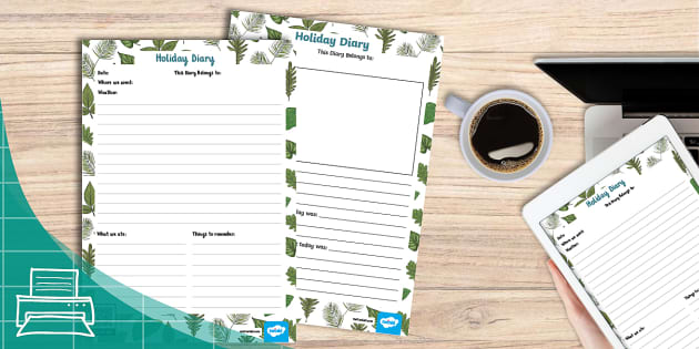 Leafy Green | Parent and Child Diary Pages | Twinkl Busy Bees