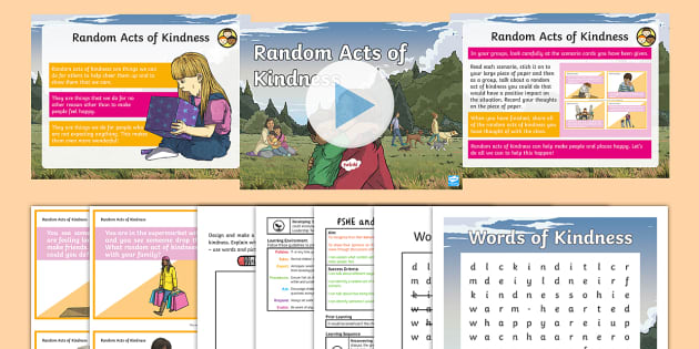 PSHE Kindness Activities - Random Acts of Kindness Lesson