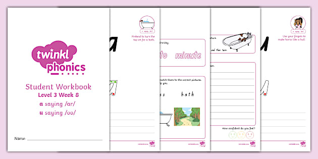 Level 3: Week 8 Student Workbook (teacher made) - Twinkl