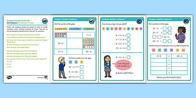  Comparing Number Sentences Year 1 White Rose Compatible
