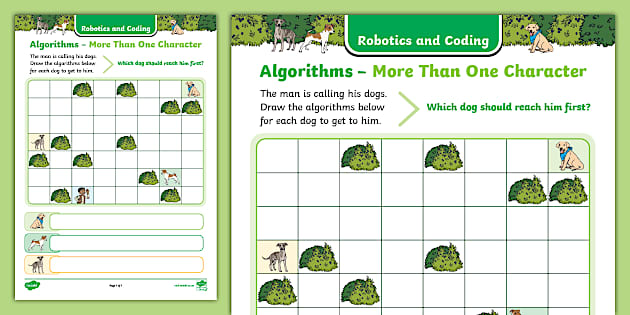 Robotics and Coding Algorithms - More Than One Character Robotics and Coding Algorithms - More Than One Character