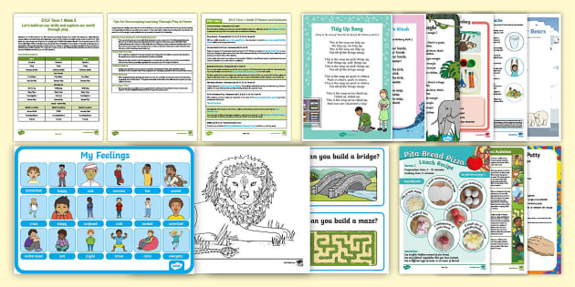 FREE! - EYLF Term 1 Week 5 Remote Home Learning Pack