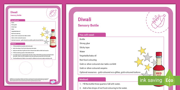 Diwali Sensory Bottle (teacher made) - Twinkl