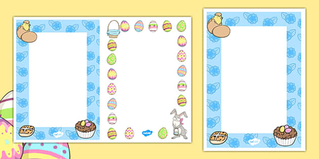 Editable Easter Card Insert Templates