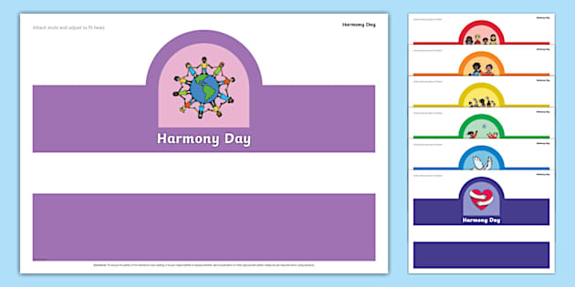 Harmony Day Role Play Headbands - Twinkl