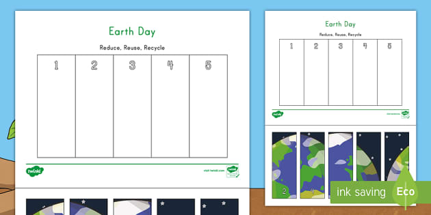 Printable Earth Day 1-5 Sequencing Activity | Twinkl USA