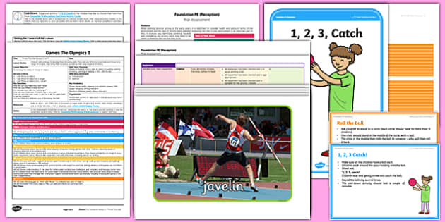 Foundation PE (Reception) - Games - The Olympics Lesson Pack 2: Throw That