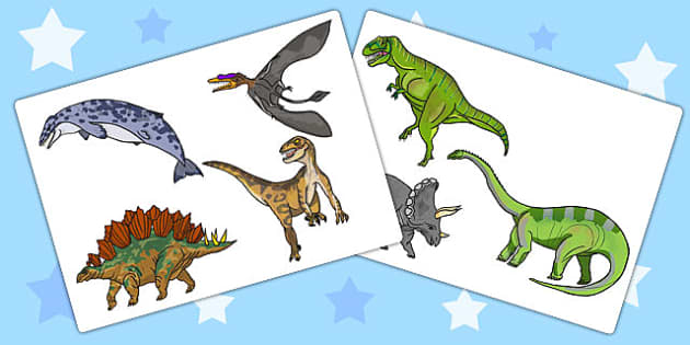 Realistic Dinosaurs Cut-Outs (teacher made)