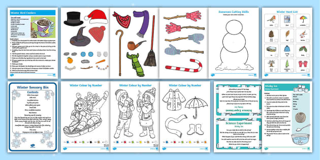 EYFS Winter Resource Pack (Ages 3-4) (teacher made)