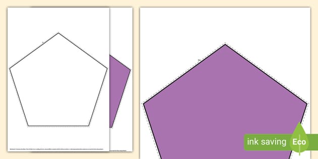 👉 * NEW * Pentagon Cut-Out (professor feito) - Twinkl